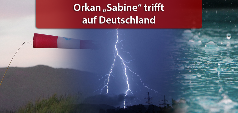 Orkan "Sabine": Alle Infos zur schweren Unwetterlage - Unwetter24.net