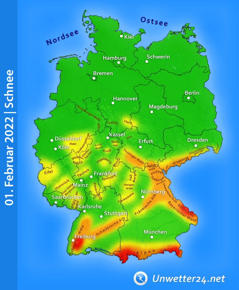 Weitere Neuschneemengen durch Tief "Philine" - Unwetter24.net