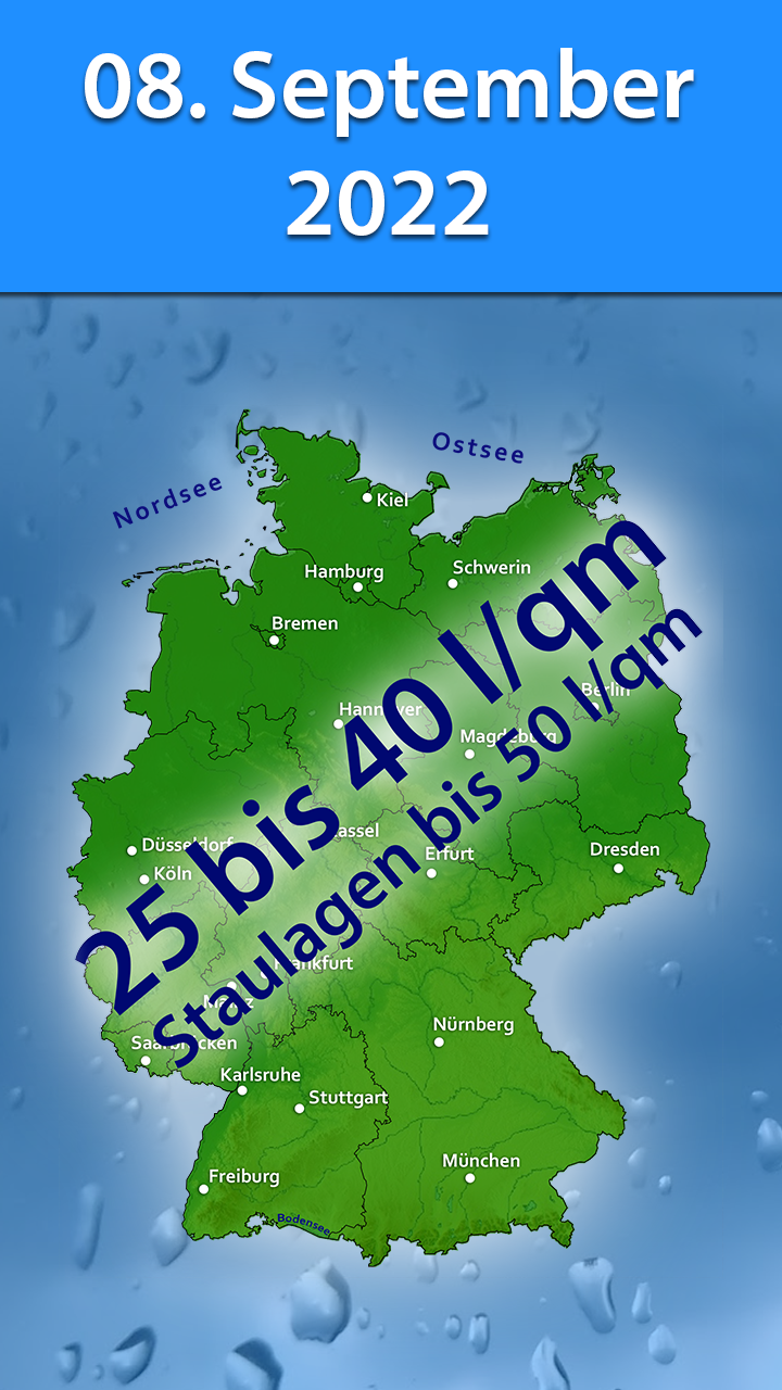 Viel Wasser: Starkregen am Donnerstag - Unwetter24.net