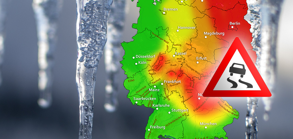 Glatteis: Hier besteht ab Sonntag Unwettergefahr! - Unwetter24.net