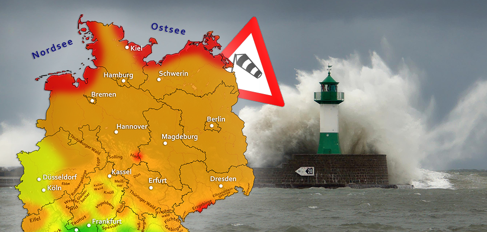 Tief "Ulf": Orkanböen an der Ostseeküste! - Unwetter24.net