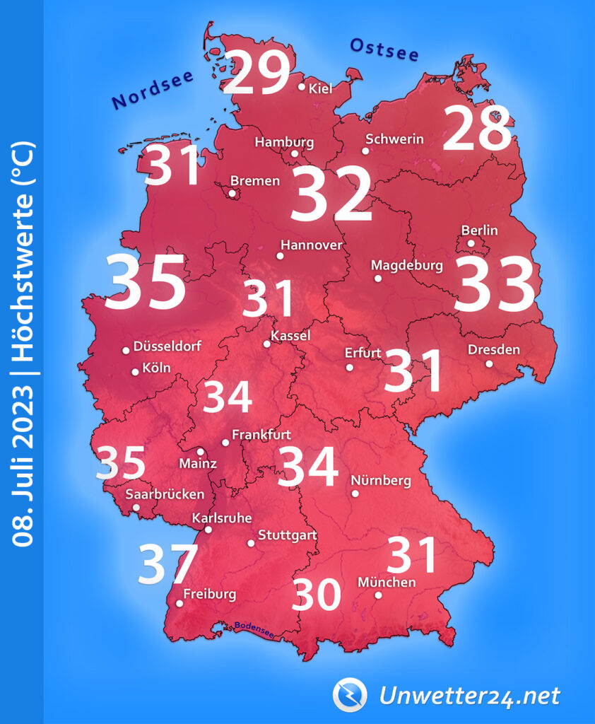 Extreme Hitze: So heiß wird das Wochenende! - Unwetter24.net