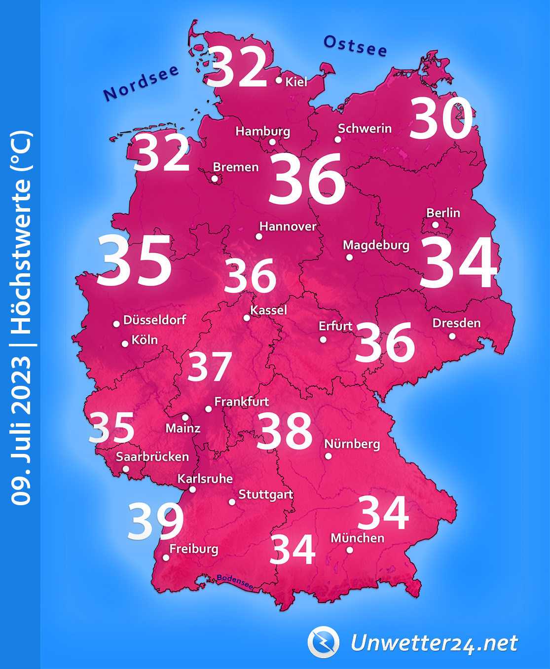 Extreme Hitze: So heiß wird das Wochenende! - Unwetter24.net