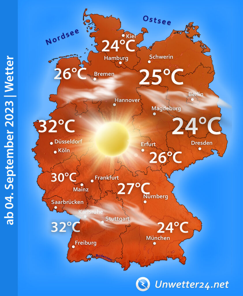 Über 30 Grad – beginnt der Spätsommer mit Hitzewelle? - Unwetter24.net