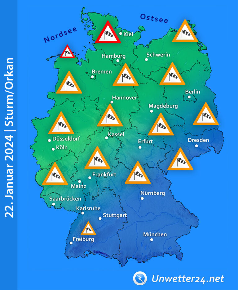 Auf Schnee und Eis folgen Sturmlagen - Unwetter24.net