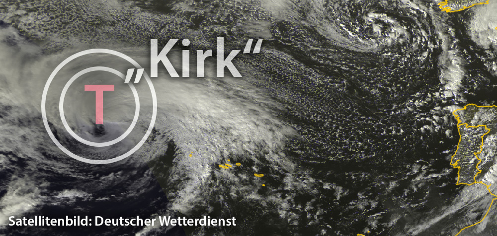 So zieht Hurrikan "Kirk" auf Europa zu - Unwetter24.net